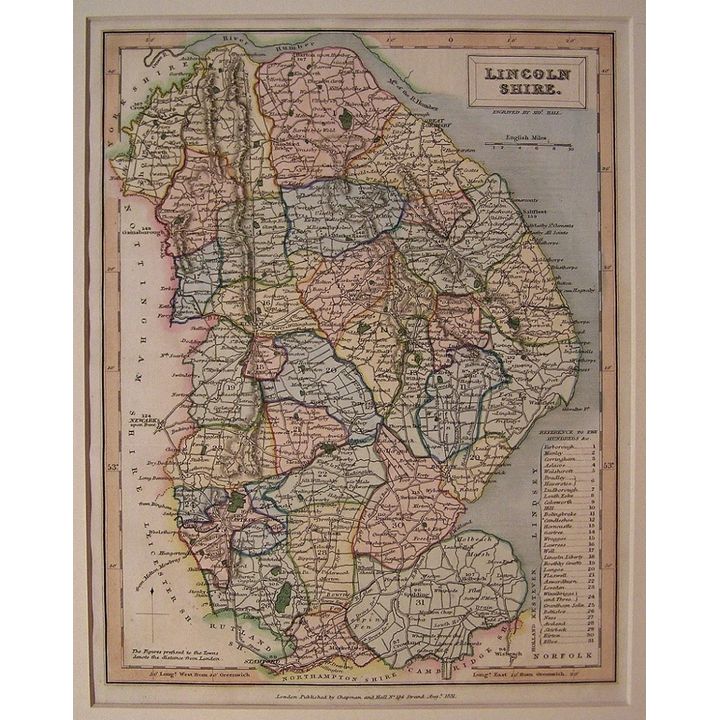 Lincolnshire Original Antique Copper Engraving Engraved By Sydney lincolnshire-original-antique-copper-engraving-engraved-by-sydney